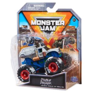 Monster Jam 2023 Spin Master 1:64 Diecast Truck Series 28 Steel Reveal Double Decker