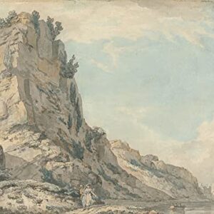 ArtDirect St. Vincent's Rock, Clifton, Bristol with Hotwell's Spring House in the Distance 20x14 UnFramed Museum Art Print Poster Ready for Framing by Francis Wheatley (English, 1747-1801)