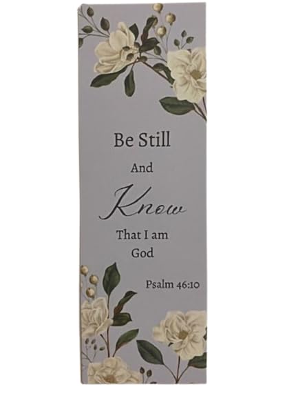 Be Still and Know That I Am God Inspirational Bookmarks Religious Church Supplies Psalm 46:10 (25 Count)