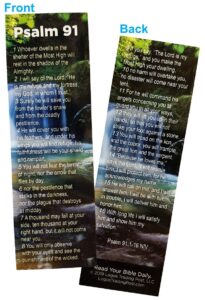 psalm 91 - the lord is my refuge | pack of 50 | bookmarks about protection for first responders, policemen, firefighters, ems paramedics, military, national guard