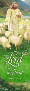 christian bookmark - the lord is my shepherd