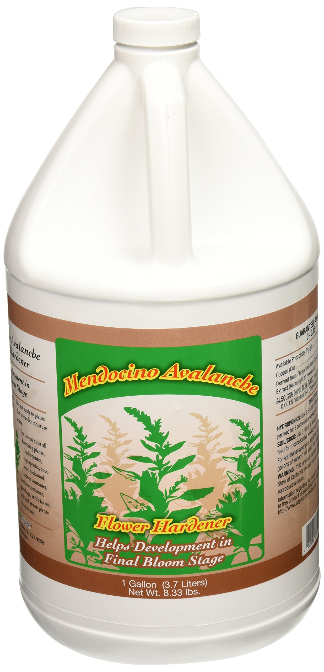 Grow More HGC721625 Mendocino Avalanche Hydroponic Nutrient Fertilizer, 1 Gallon