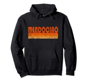 vintage retro mendocino ca hoodie