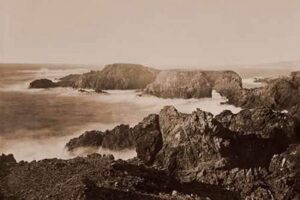 posterazzi coast view off mendocino california 1863 poster print by carleton watkins, (12 x 18)