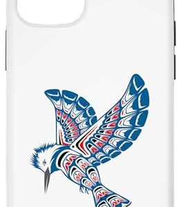 iPhone 13 Native American Mendocino Kingfisher Bird California Case