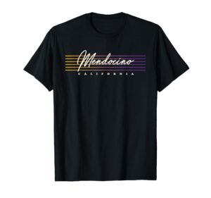 mendocino shirt nostalgic retro style california t-shirt