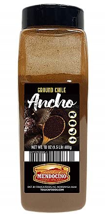 Mendocino Chile Ancho Ground 18 oz Jar