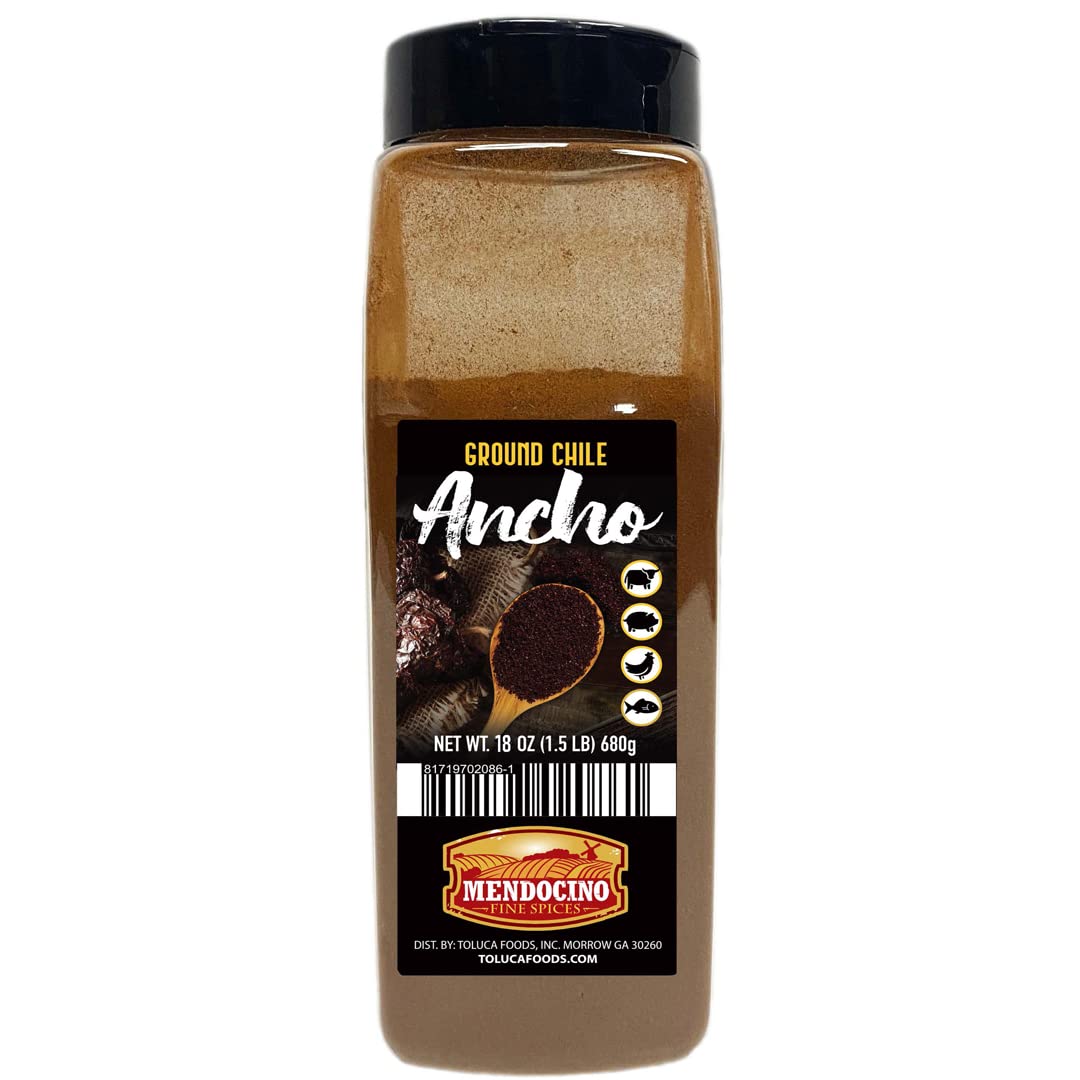 Mendocino Chile Ancho Ground 18 oz Jar