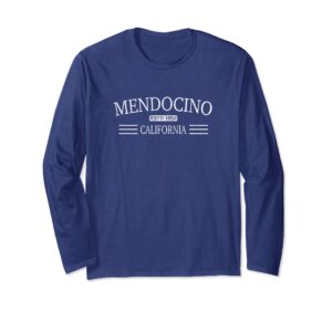 mendocino california long sleeve t-shirt