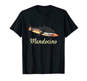 mendocino beach souvenir graphic surf california tees gifts t-shirt