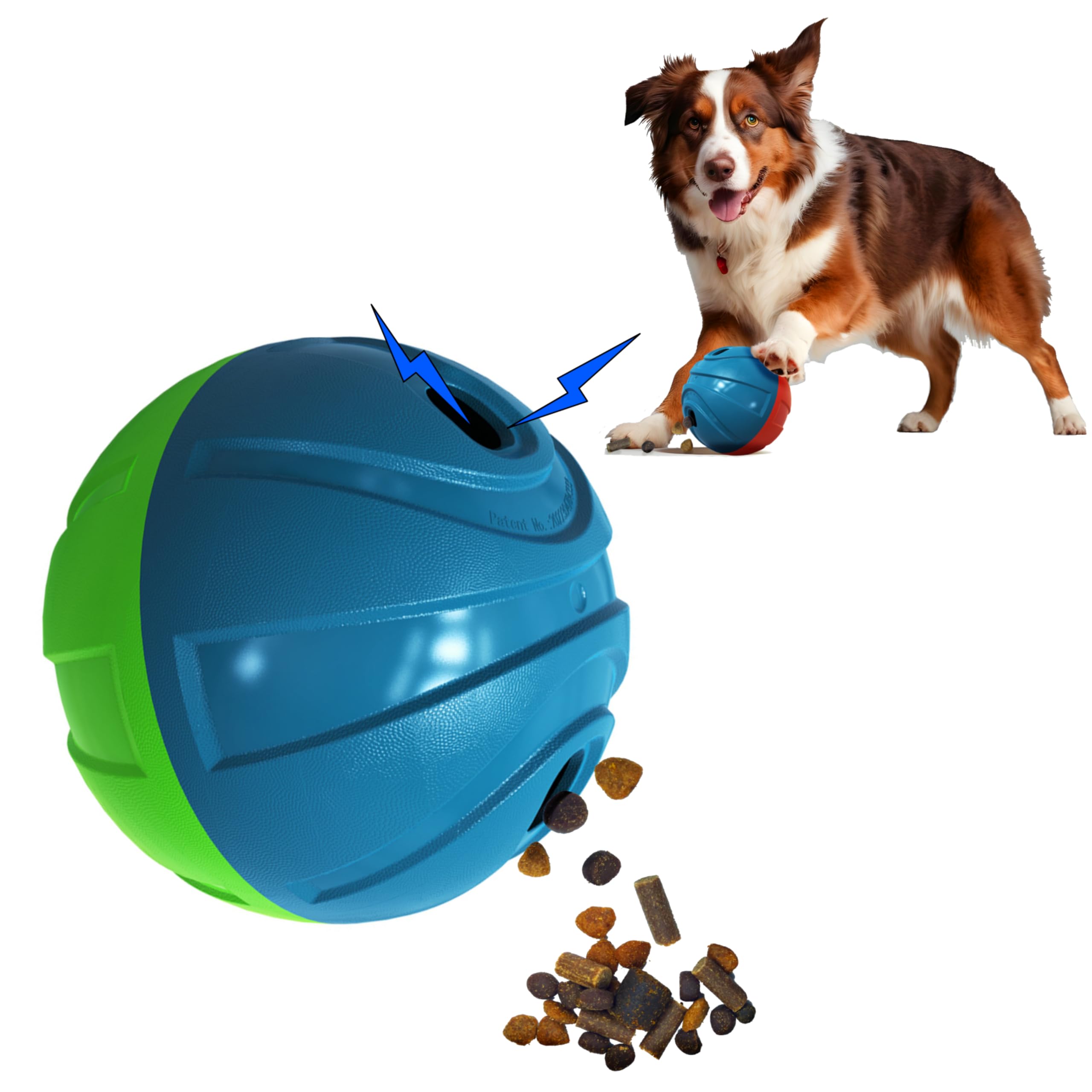 V-EST Dog Toys - Treat dispenser dog toy large - Dog Puzzle Beginner - Tumble feeder dogs - Dog Toys for Aggressive Chewers - Dog enrichment - Brain simulation dog toy food ball - Smart treat dog