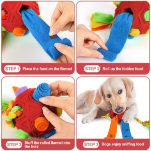 Huansihan Interactive Dog Enrichment Toy Snuffle Ball for Boredom Dogs and Puppy Mental Stimulation Sniffle Interactive Treat Game for Small/Medium Dogs Puzzle Toys