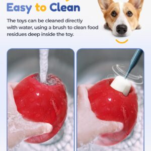 Treat Dispensing Dog Toys, Interactive Dog Toys Dog Puzzle Slow Feeder Chew Toys for Large Dogs, Dog Toy for Aggressive Chewers