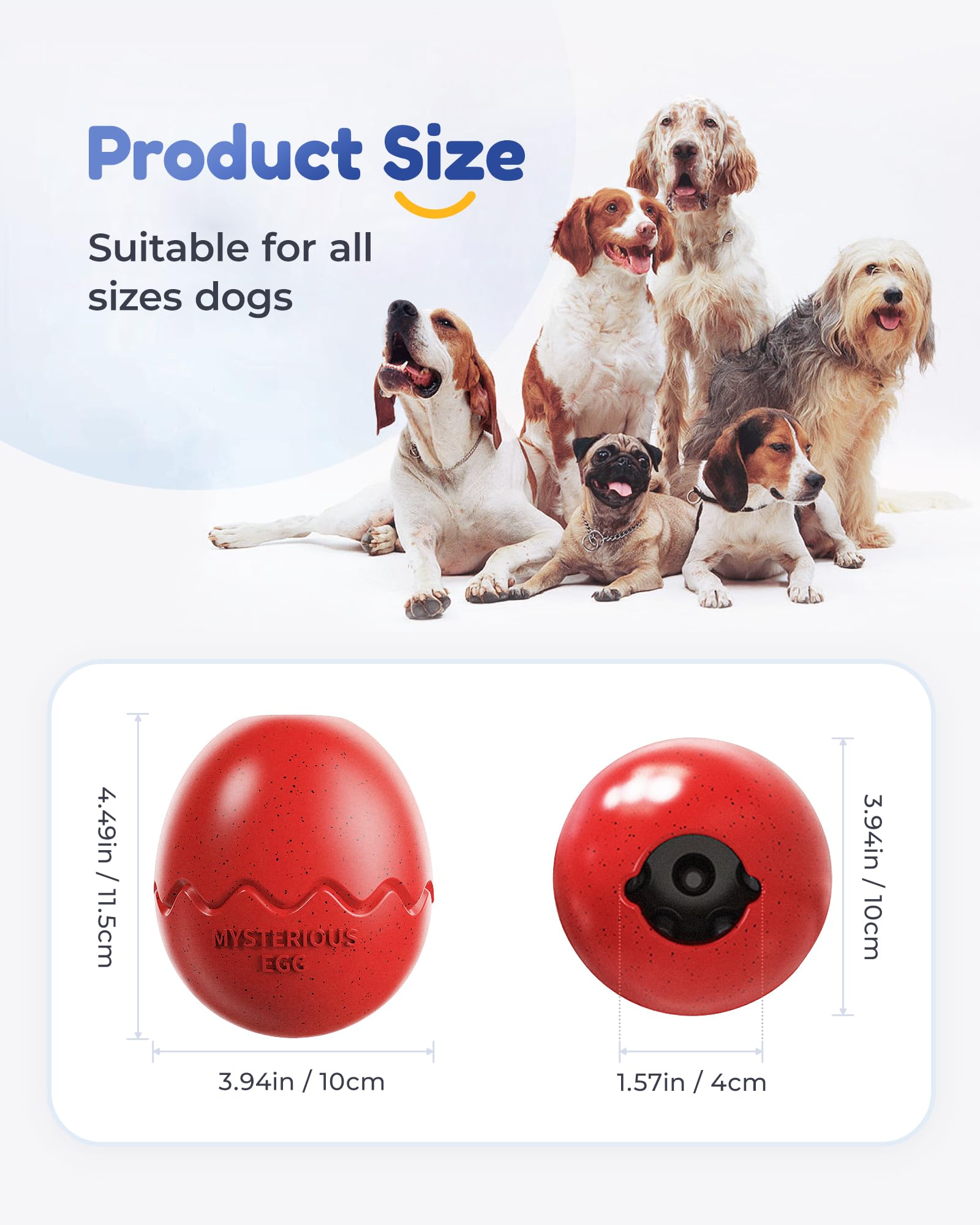 Treat Dispensing Dog Toys, Interactive Dog Toys Dog Puzzle Slow Feeder Chew Toys for Large Dogs, Dog Toy for Aggressive Chewers