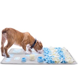 fida dog snuffle mat for small medium large breed, puppy treat feeding mat for foraging, training mats pet activity/toy/play mat, machine washable- perfect for stress release,