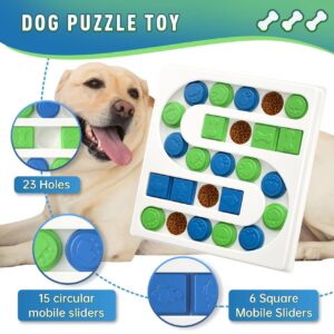 RETALPQ Dog Puzzle Toys,Dog Treat Puzzle,Dogs Food Puzzle Feeder Toys for IQ Training,Interactive Dog Toys, Mental Enrichment