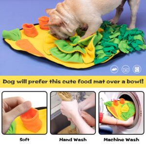 Pet Race Snuffle Mat for Large Dogs Food Puzzles Cat Feeding Rabbit Foraging Radish Shape Pet Pad Treat Dispenser Hand and Machine Washable