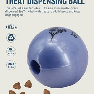 Planet Dog Orbee-Tuff Essentials Lavender Scented Interactive Dog Ball Treat Dispenser Toy, Purple