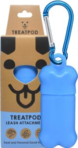 treatpod treat holder - leash dog treat pouch and portable training container