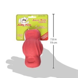 Jolly Pets Tuff Range Tuff Teeter Bouncing Treat Dispenser Dog Toy, 5 Inches, Red