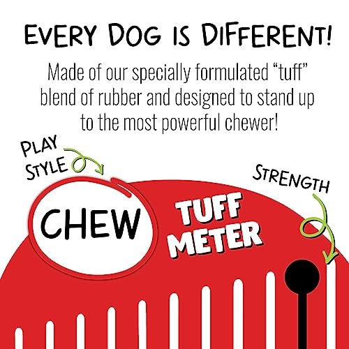 Jolly Pets Tuff Range Tuff Teeter Bouncing Treat Dispenser Dog Toy, 5 Inches, Red