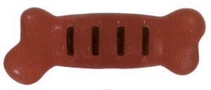 starmark treat ringer flexgrip bone large,red