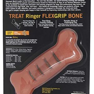 Starmark Treat Ringer FlexGrip Bone Large,Red