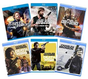 ultimate chuck norris vs. charles bronson blu-ray action collection: the delta force / lone wolf mcquade / code of silence / death wish 2 / death wish 3 / death wish 4: the crackdown