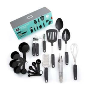 gibson home chefs better basics 18 piece gadgets & tools combo set, black