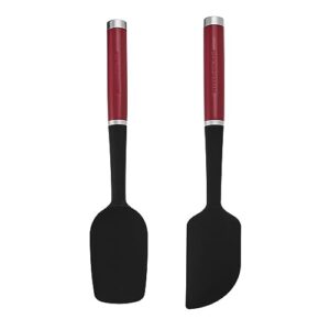 kitchenaid kqg437ohere 2pc silicone spatula set – empire red