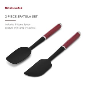 KitchenAid KQG437OHERE 2pc Silicone Spatula Set – Empire Red