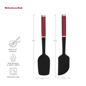 KitchenAid KQG437OHERE 2pc Silicone Spatula Set – Empire Red