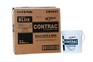 contrac blox rodenticide - 1 box (4 x 4 lb. pails)