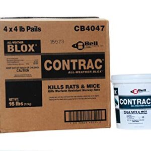 Contrac Blox Rodenticide - 1 Box (4 X 4 lb. Pails)