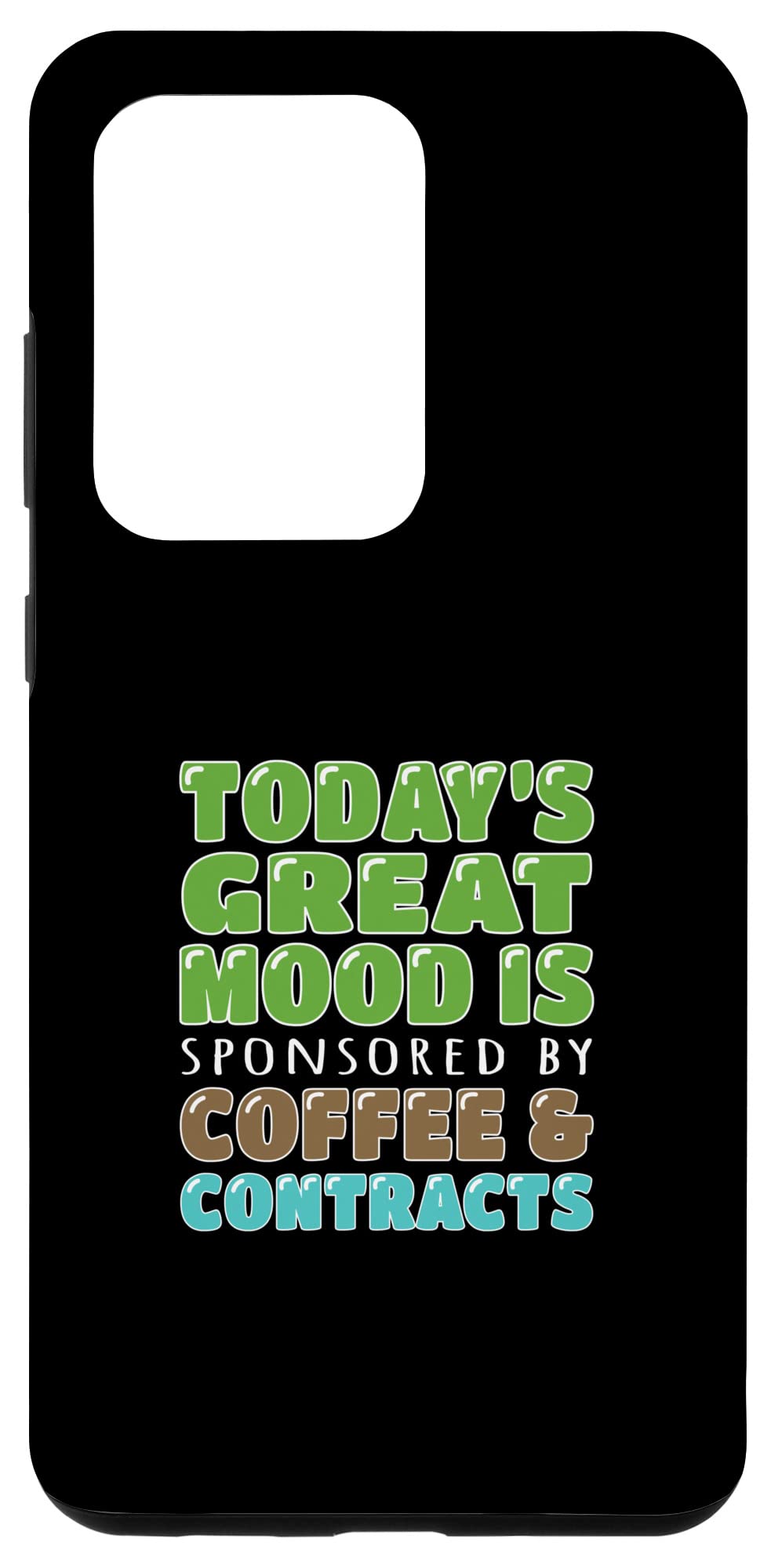 Galaxy S20 Ultra Coffee & Contracs Realtor Real Estate Agent Case