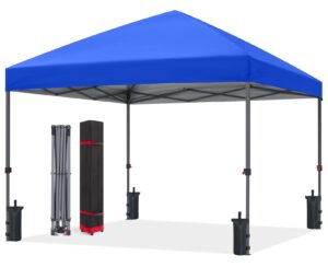 abccanopy durable easy pop up canopy tent 10x10, royal blue