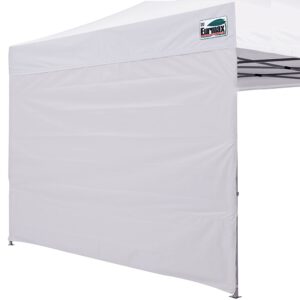 eurmax usa instant canopy sunwall 10x10 canopy wall sidewall for pop up canopy tent,1 pack sidewall only (white)