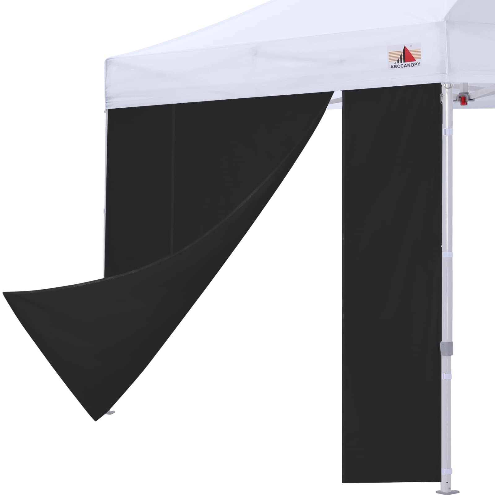 ABCCANOPY Canopy Rolling Door 10x10 FT with Zipper, 1 Pack Door Only, NOT Including Frame and Top, Black