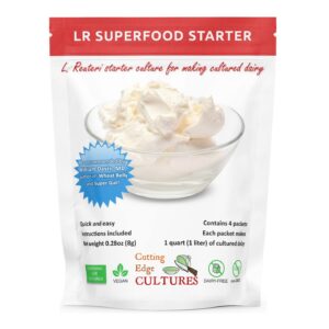 LR SuperFood Starter Culture L. Reuteri ProBiotic As Recommended by Dr William Davis Super Gut, MD Cultured Dairy Low and Slow Yogurt Lactobacillus