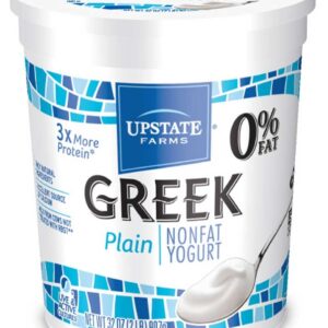 Upstate Farms Greek Nonfat Blended Vanilla Yogurt, 32 Ounce - 6 per case.