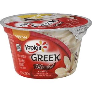 yoplait greek yogurt blended 5.3 ounces (pack of 12) (vanilla)