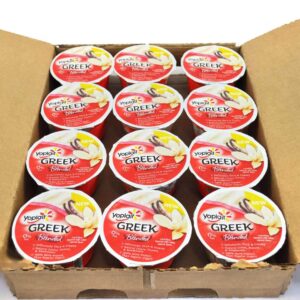 Yoplait Greek Yogurt Blended 5.3 ounces (Pack of 12) (Vanilla)