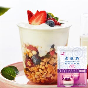 Necvior 1 Pack Vegans Yogurt Starter 10g Baking Supplies Yogurt Powder Homemade Starter Homemade Yogurt Has No Preservative Natural Yogurt Fermentation Powder