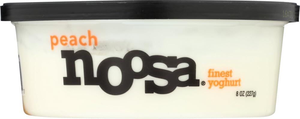 Noosa Gluten Free Peach Yoghurt 8 OZ (Pack of 12)