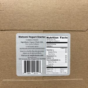 NW Ferments Matsoni Yogurt Starter | Homemade Heirloom Variety | non-GMO