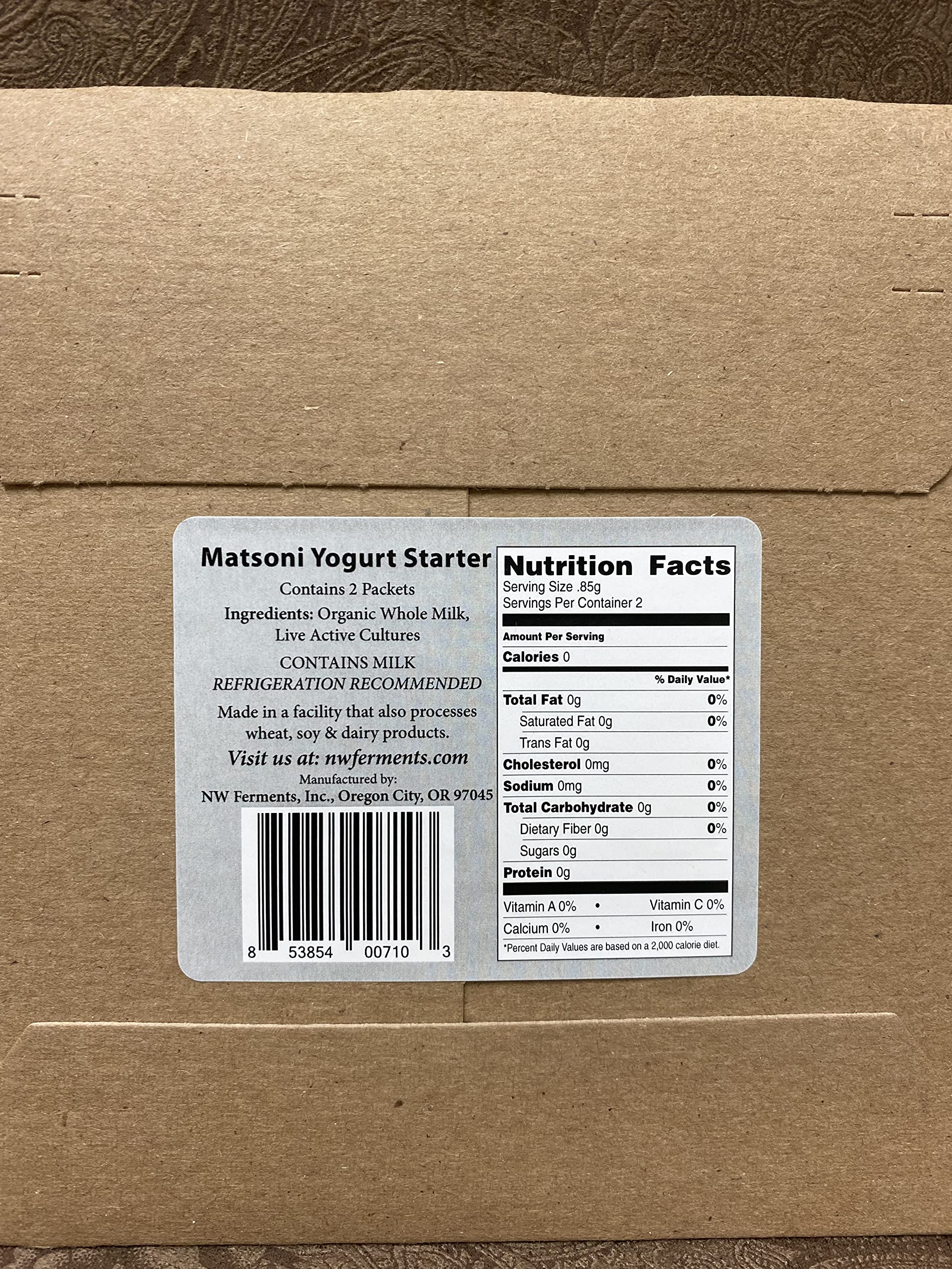 NW Ferments Matsoni Yogurt Starter | Homemade Heirloom Variety | non-GMO