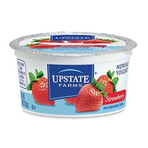 upstate niagara coop strawberry rich and creamy yogurt, 4 ounce - 48 per case.