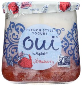 oui by yoplait french style strawberry yogurt, 5 ounce -- 8 per case.