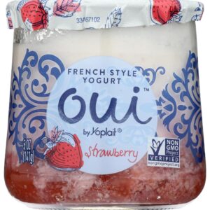 Oui by Yoplait French Style Strawberry Yogurt, 5 Ounce -- 8 per case.