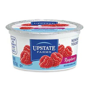 Upstate Niagara Coop Raspberry Rich and Creamy Yogurt, 4 Ounce - 48 per case.